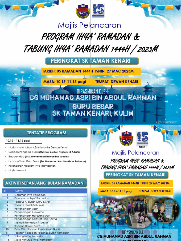 Buku-Program-Ihya' Ramadhan SKTK 2023 | PDF