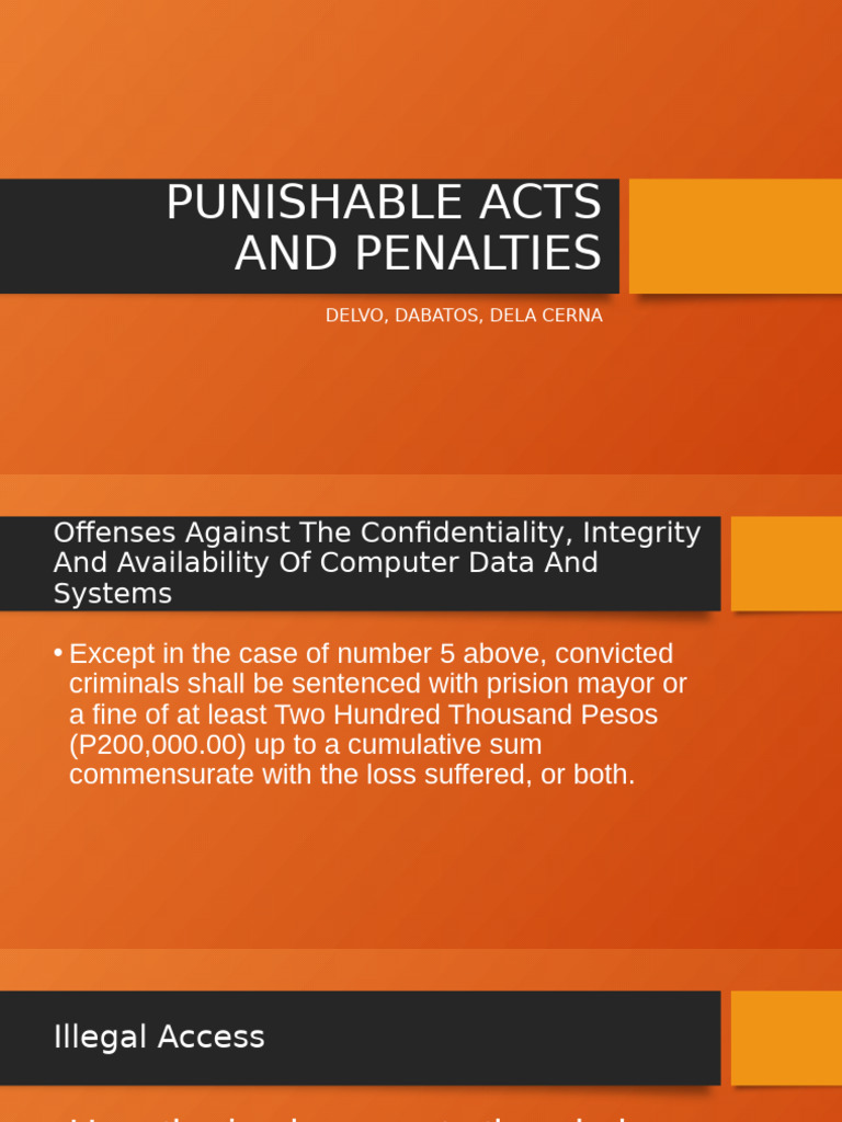 Punishable Acts and Penalties | PDF | Forgery | Fraud