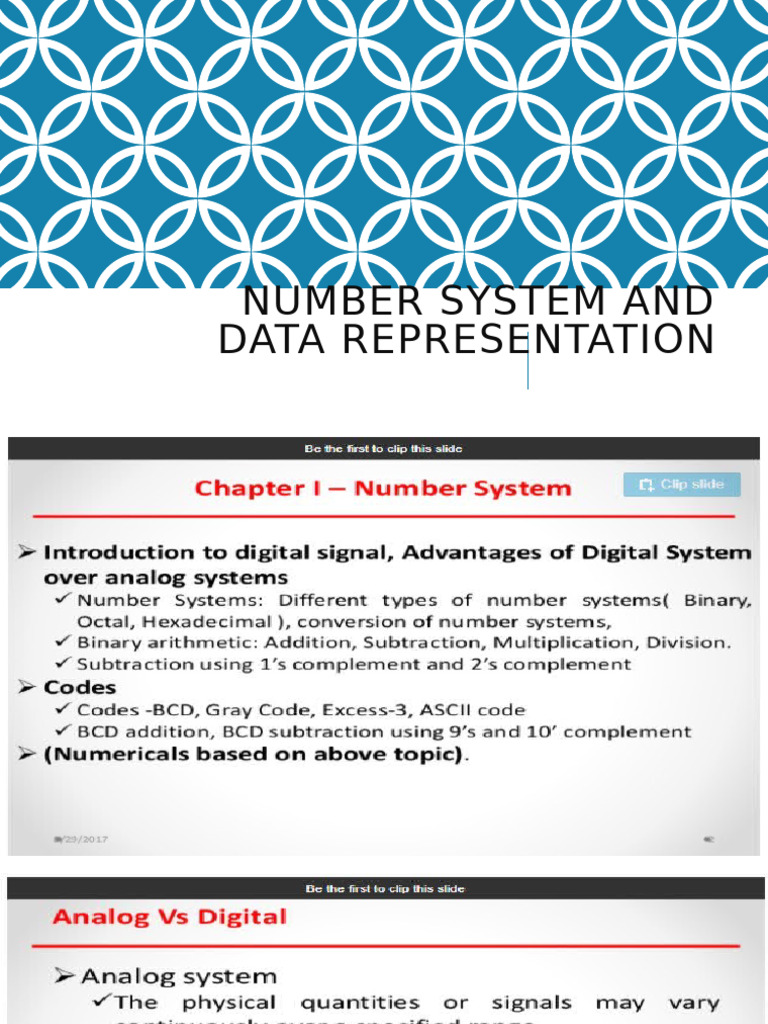Number System and Data Representation | PDF