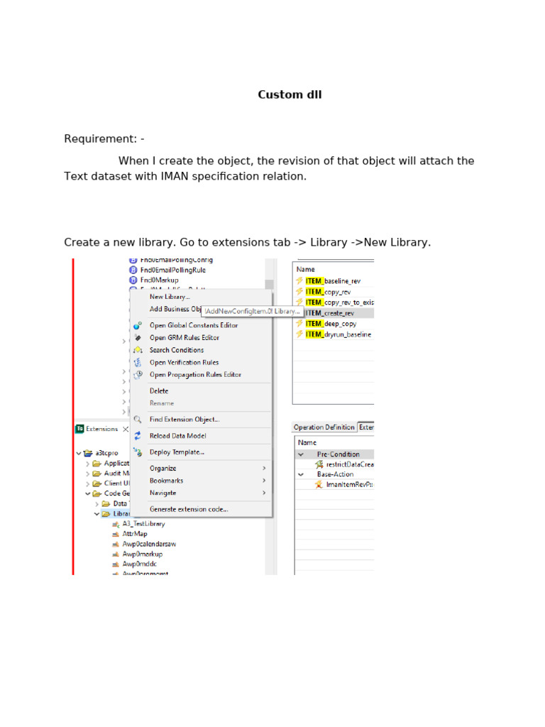 Requirement: - When I Create The Object, The Revision of That Object Will Attach The Text ...