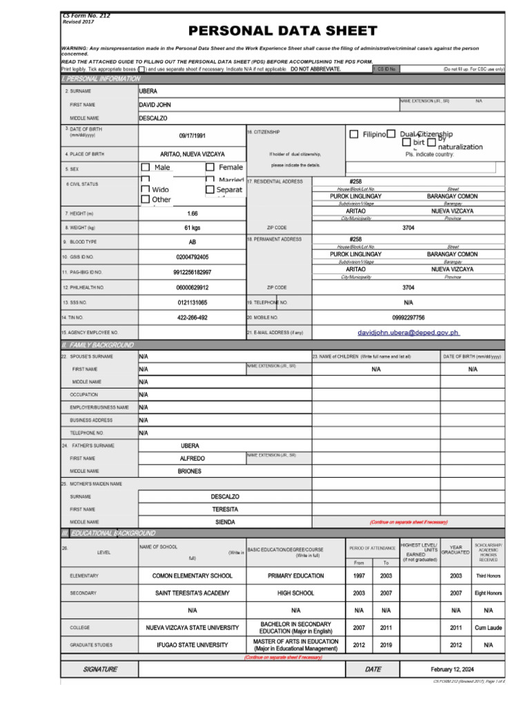 2024 PDS 2021 DJ Updated | PDF | Government