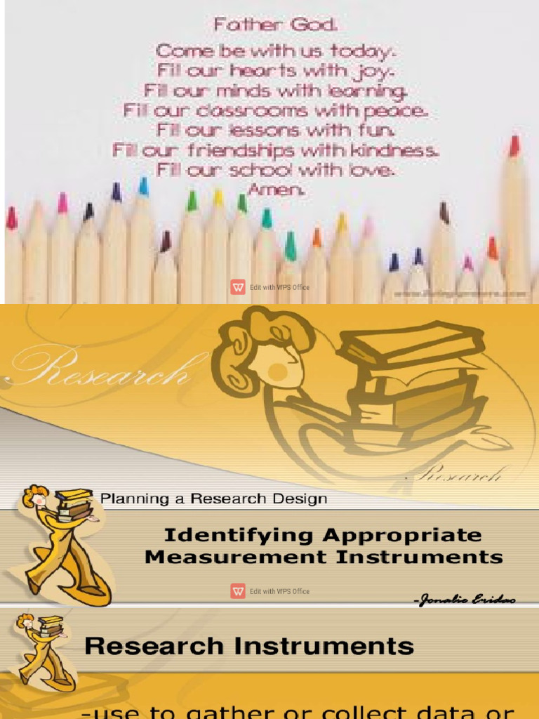 Research Instruments | PDF