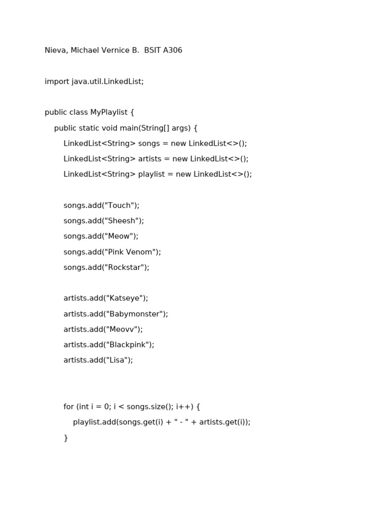 My Play List DSA | PDF | Teaching Methods & Materials