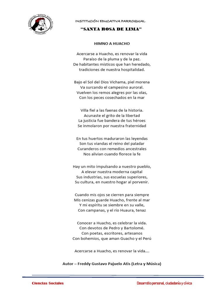 Himno A Huacho | PDF | Religión y espiritualidad