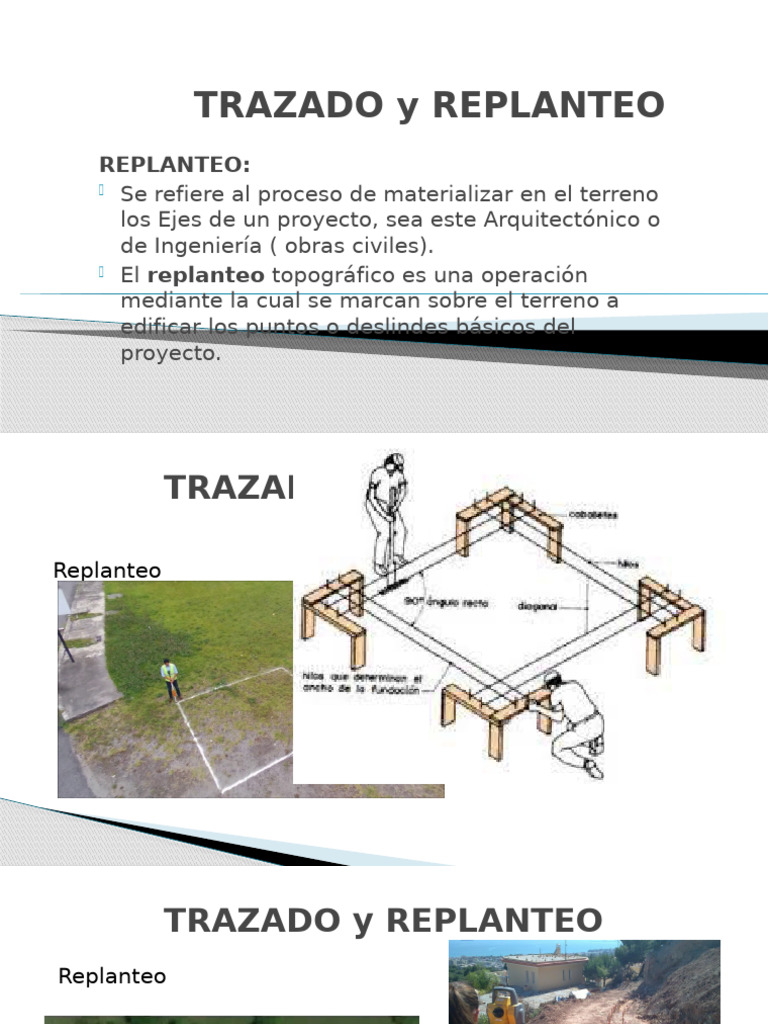Clase XI - Trazado y Replanteo | PDF | Topografía | Curva