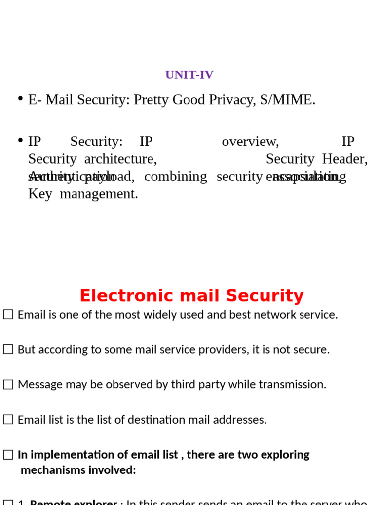 CNS Unit 3 | PDF | Key (Cryptography) | Public Key Cryptography