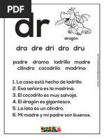 Aprendiendo A Leer Dra, Dre, Dri, Dro, Dru | PDF