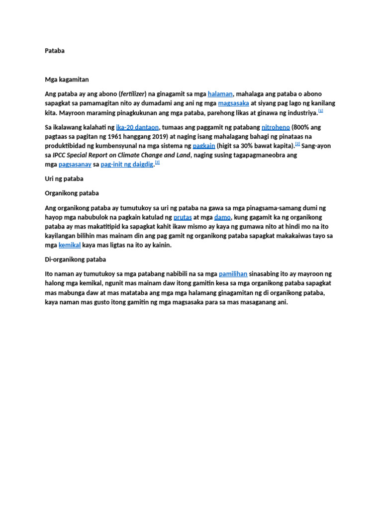 Pataba | PDF