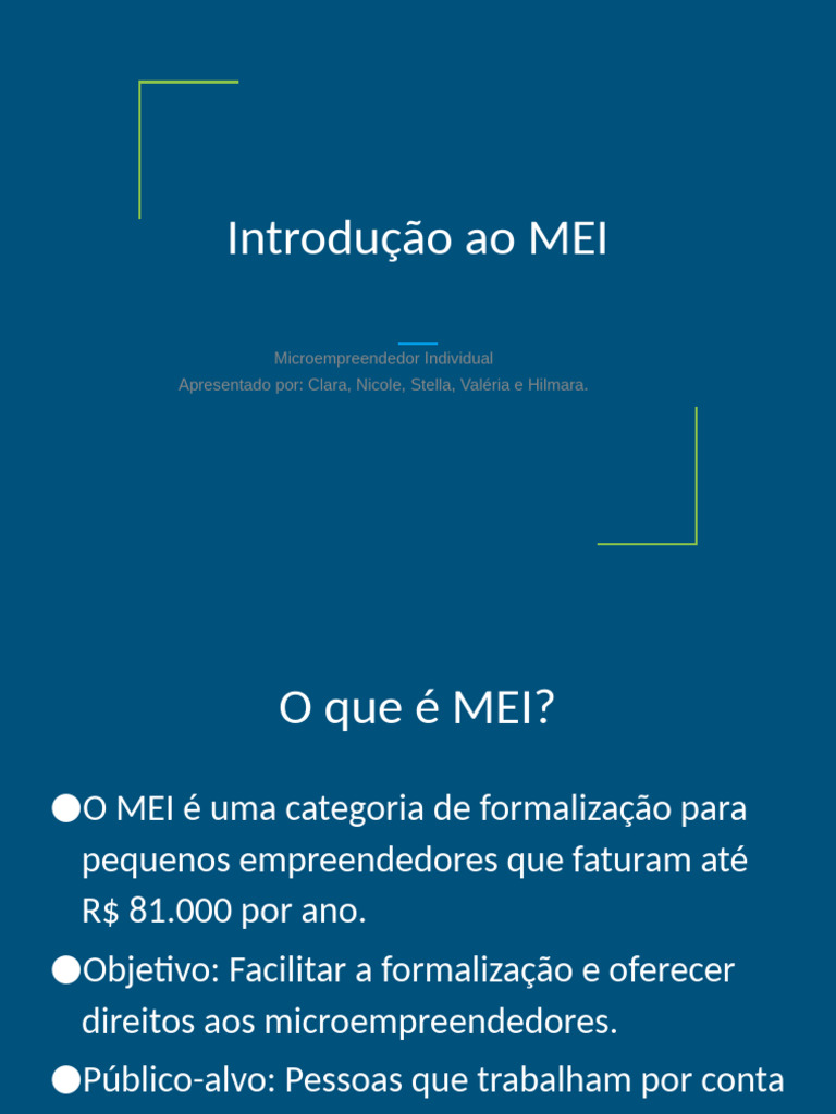 Guia Completo sobre MEI: Vantagens e Passos | PDF | Negócios | Direito