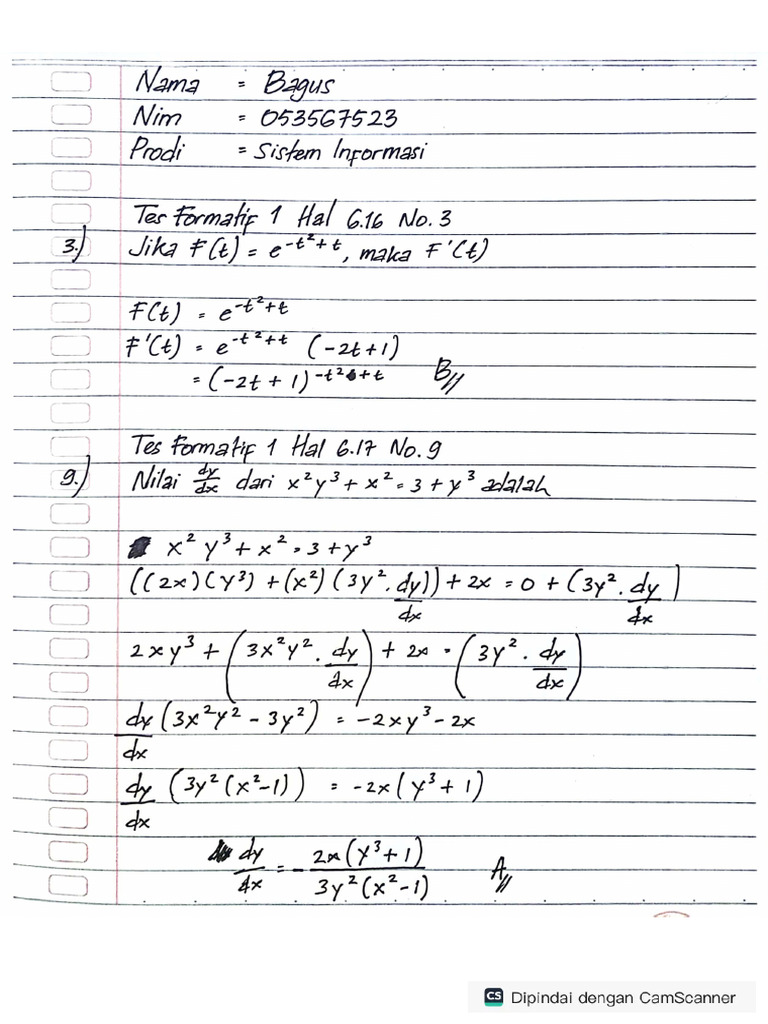 Diskusi 5 Kalkulus Bagus | PDF