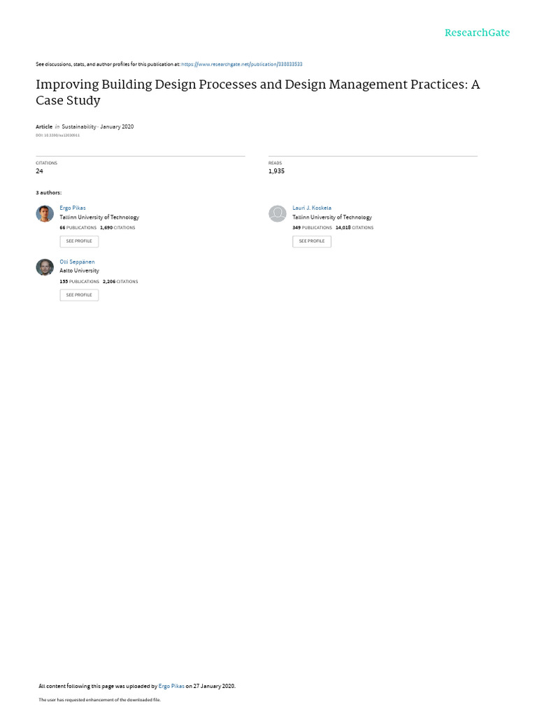 Improving Building Design Management | PDF | Project Management ...