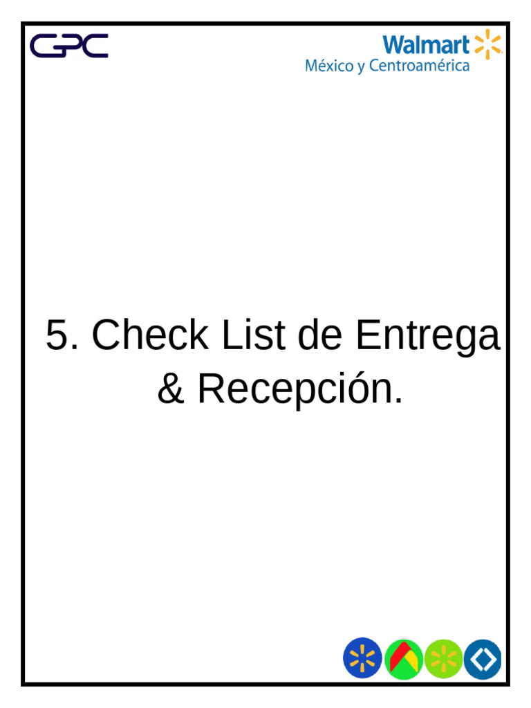 05.check List de Entrega & Recepción | PDF