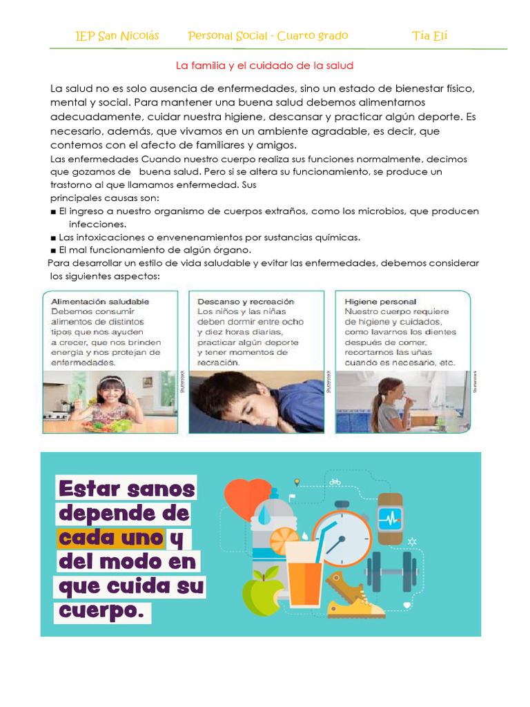 Cuidado de La Salud. | PDF | Especialidades Medicas | Medicina