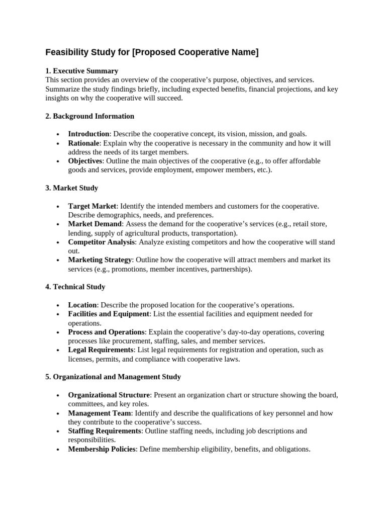 Feasibility Study For | PDF | Expense | Revenue