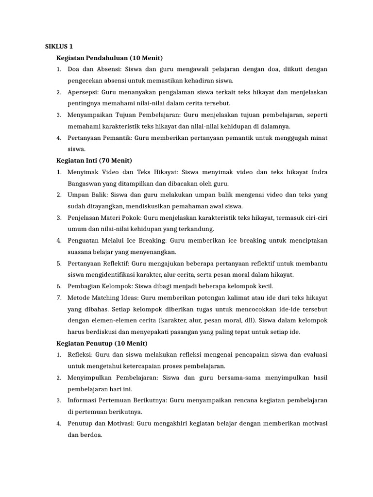 PKP Siklus 1 Dan 2 | PDF | Karier & Perkembangan