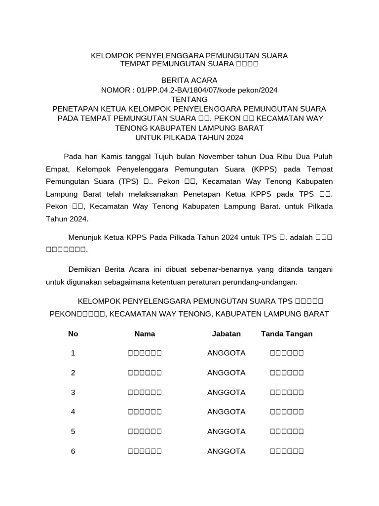 0 Ba Kpps Ketua Kpps | PDF
