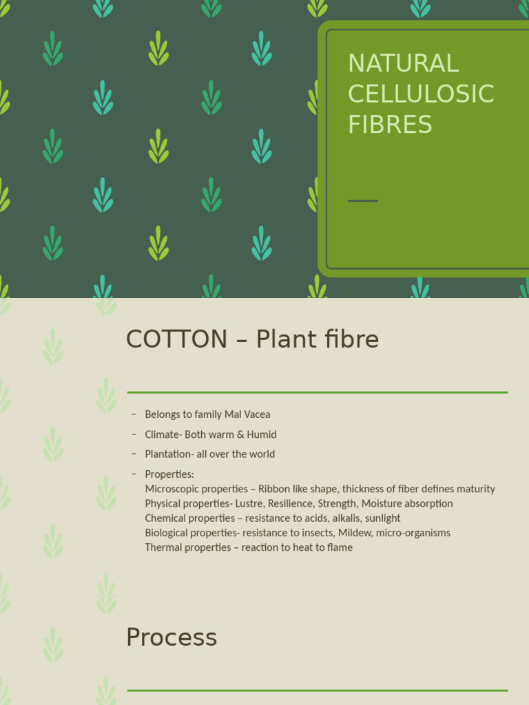 Natural Celluosic Fibres | PDF | Technology & Engineering