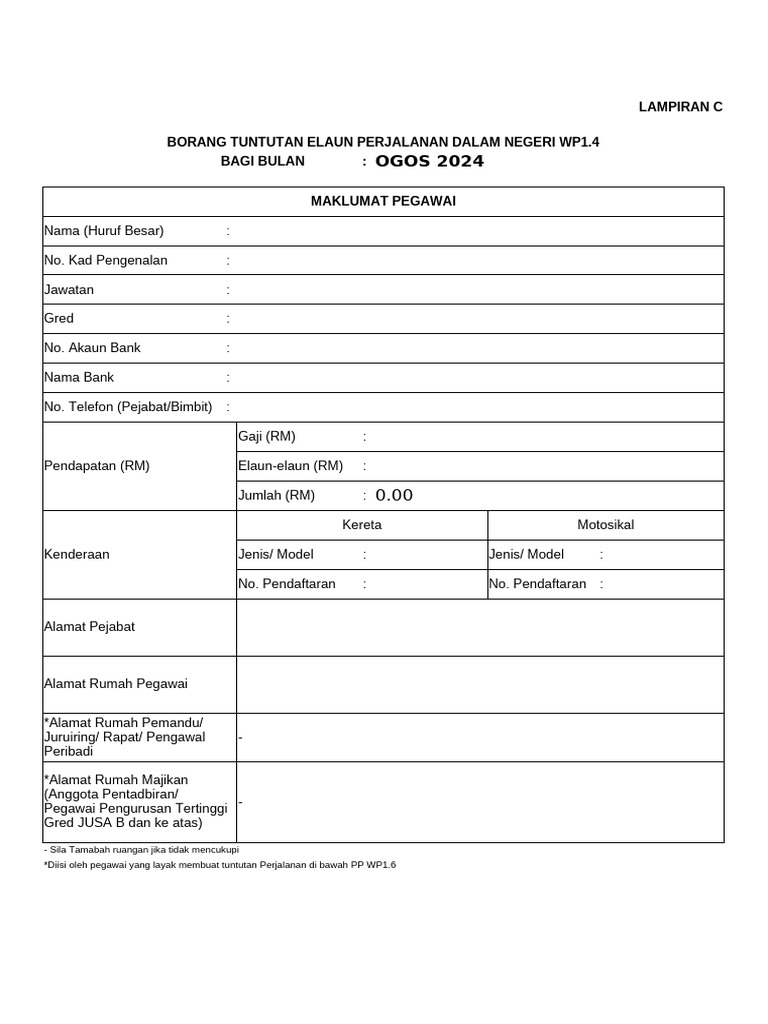 SK - Borang Tuntutan Lampiran C Untuk Bengkel Kerja Ujian Akhir Sesi Akademik 2024-2025 ...