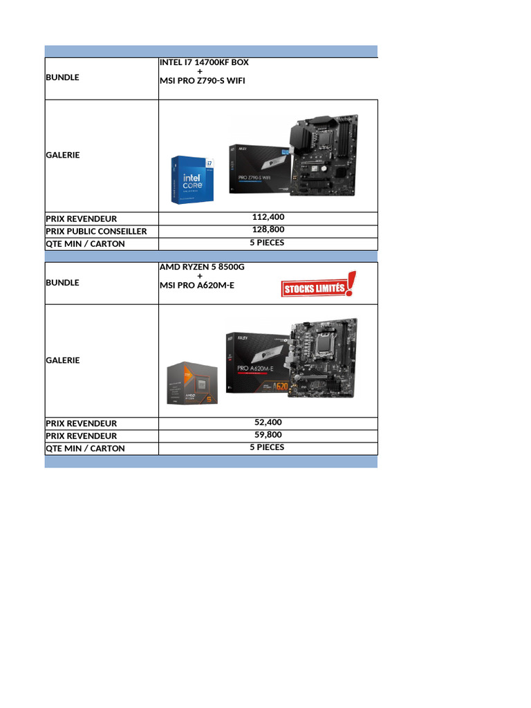 Computer Hardware Bundle Pricing Guide | PDF