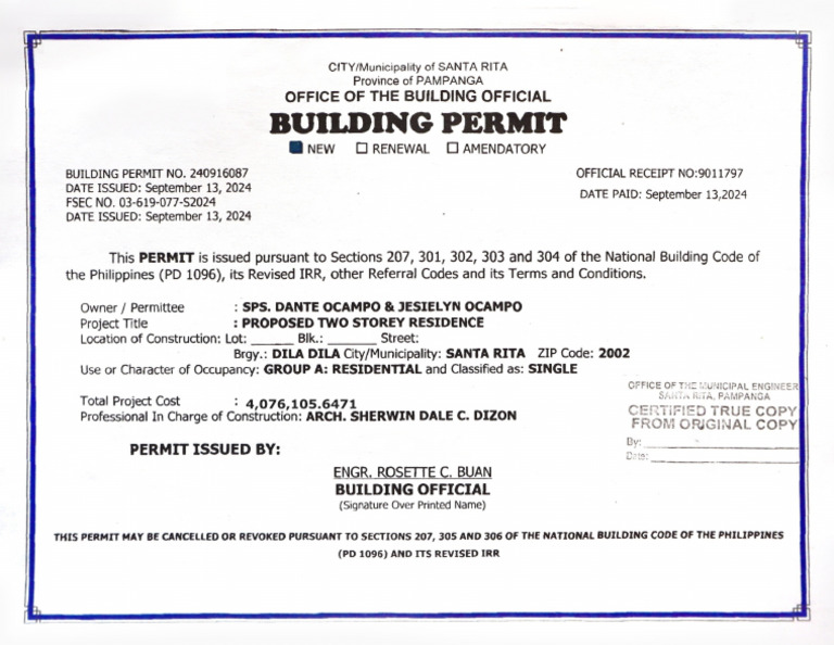 Building Permit | PDF