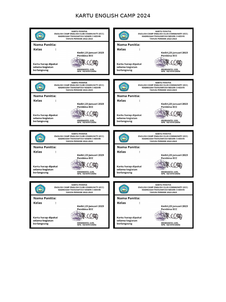 Id Card Ec 2024 | PDF