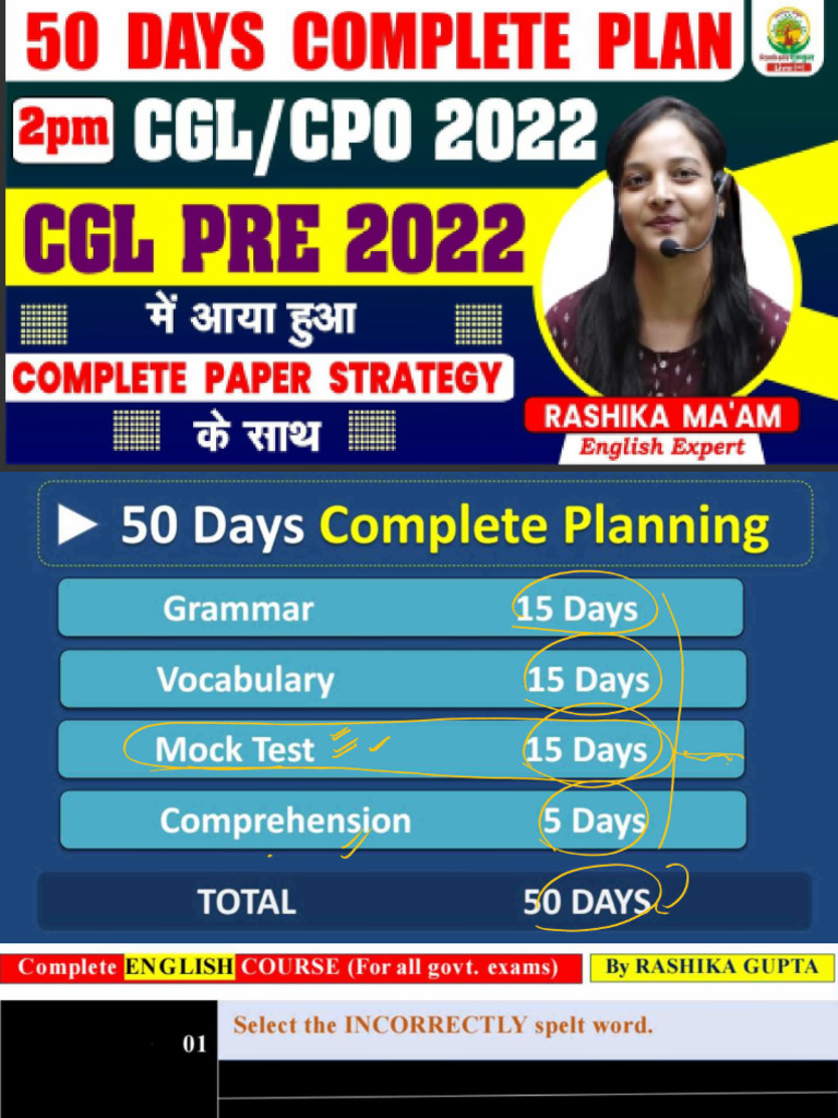 50 Days Planning, (Day 2) | PDF