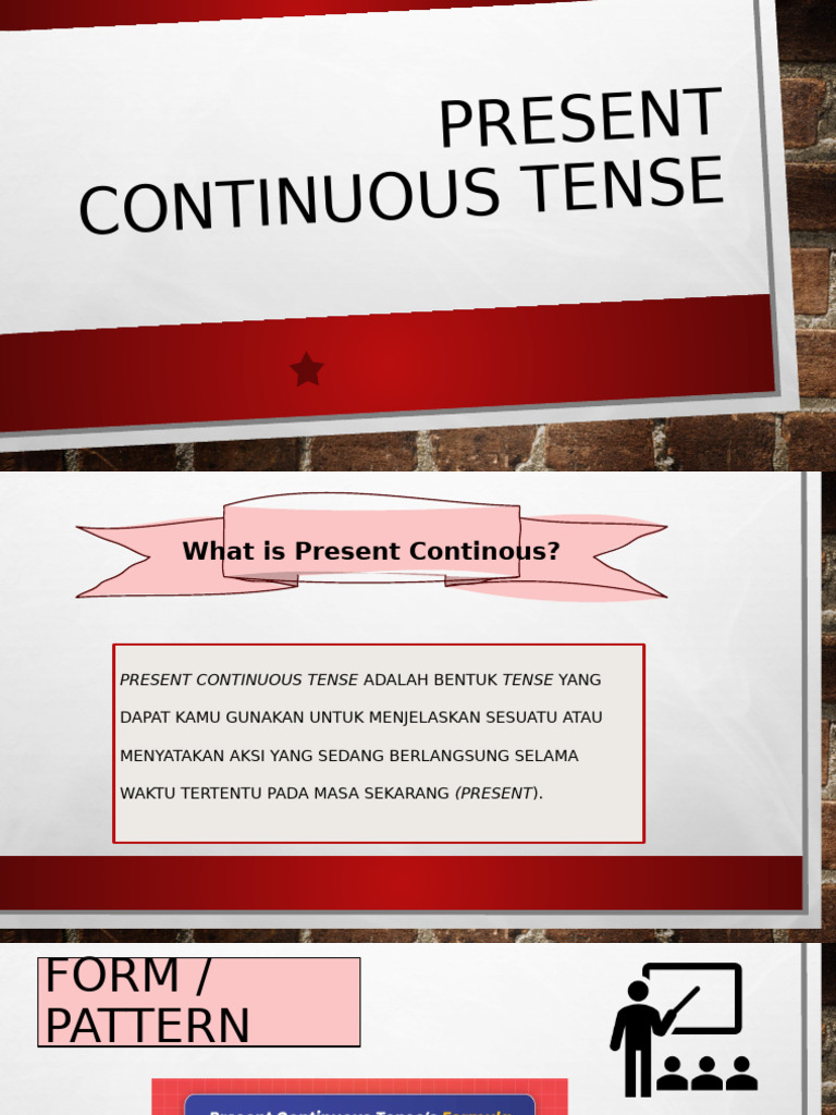 Panduan Tenses: Present Continuous | PDF
