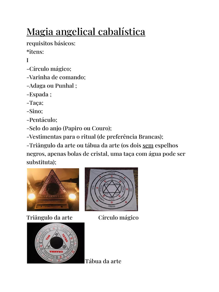 Magia Angelical Cabalística: Guia Prático | PDF | Anjo | Cabala