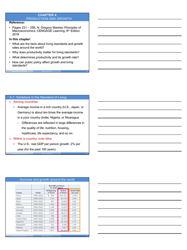 Handout 4 English | PDF | Economic Growth | Macroeconomics
