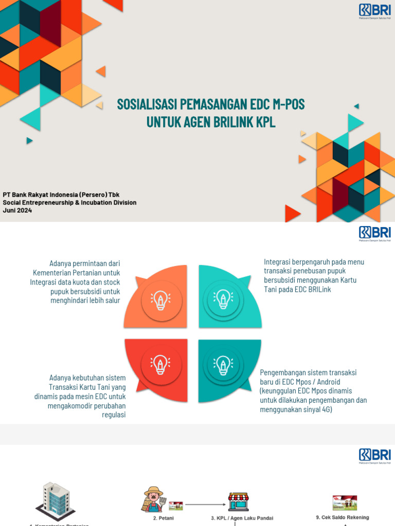 v1 Sosialisasi Pemasangan Edc M-pos - Eks Jun 2024 | PDF