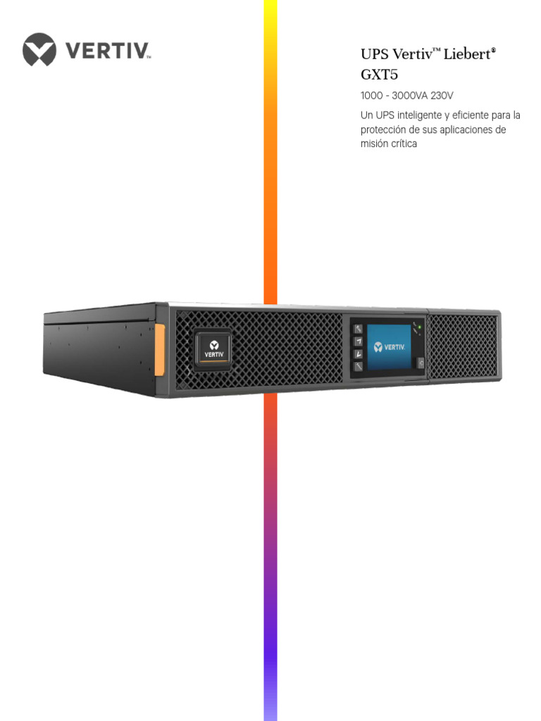 Liebert gxt5 1000 3000va 230v Spanish Latam | PDF | Pantalla de cristal ...
