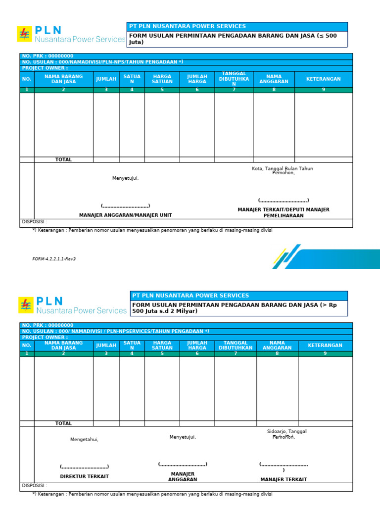 FORM-4.2.2.1.1-Rev3 - Form PR Usulan Permintaan Pengadaan Barang & Jasa ...