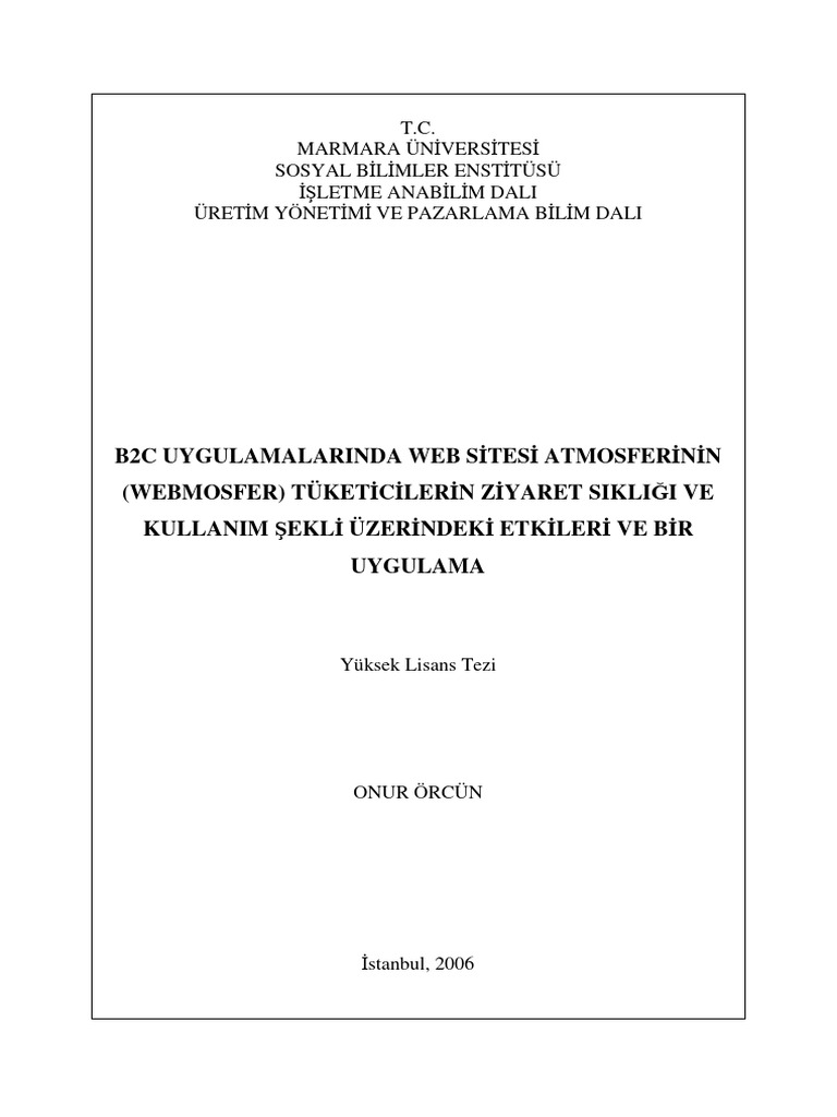 B2c Uygulamalarinda Web Stesi Atmosferinin Webmosfer Tuketicilerin ...