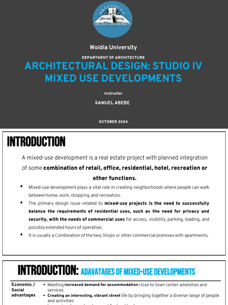 Lecture 1 | PDF | Mixed Use Development | Zoning