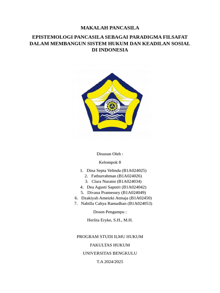 Kel 8 Makalah Pancasila | PDF | Ilmu Sosial | Filsafat