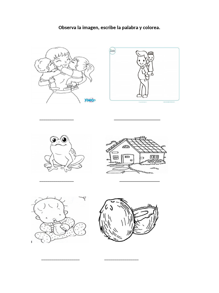 Actividad Lectoescritura 1er Grado | PDF