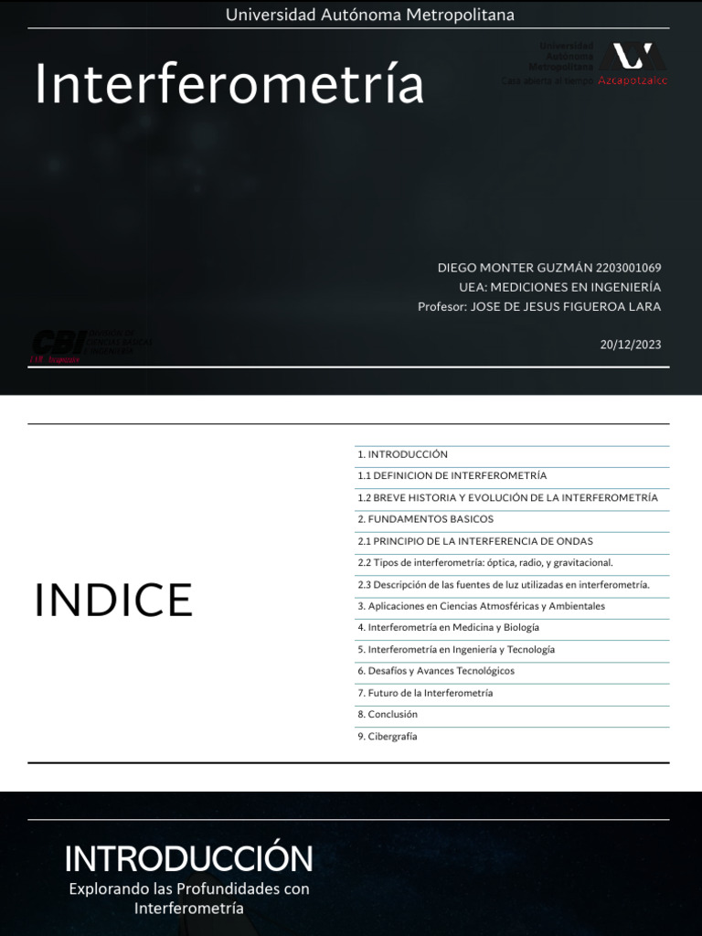 INTERFEROMETRIA | PDF | Interferometría | Óptica