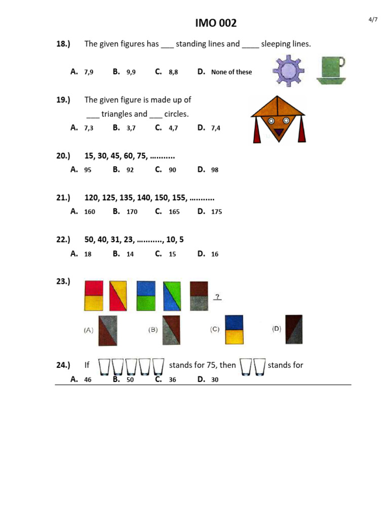 Math Problem Solving Questions | PDF | Teaching Methods & Materials