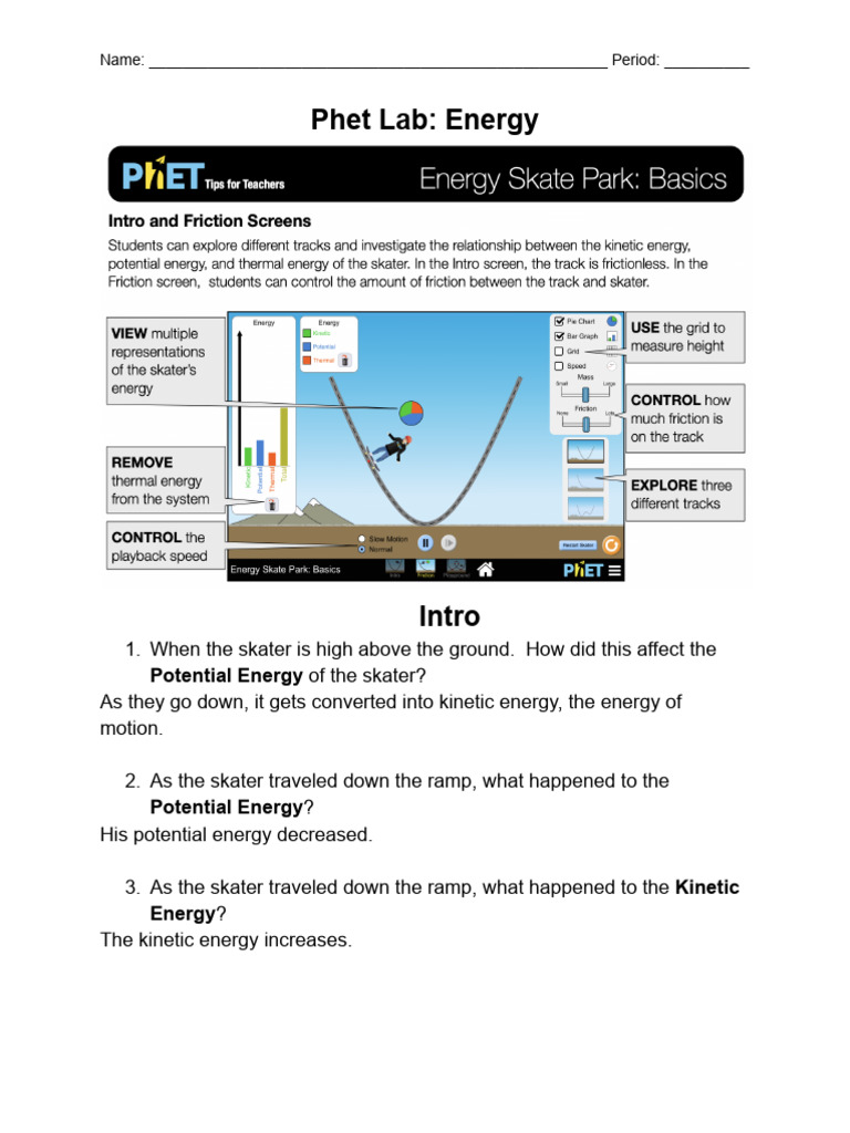 Phet Lab - Energy | PDF | Technology & Engineering | History