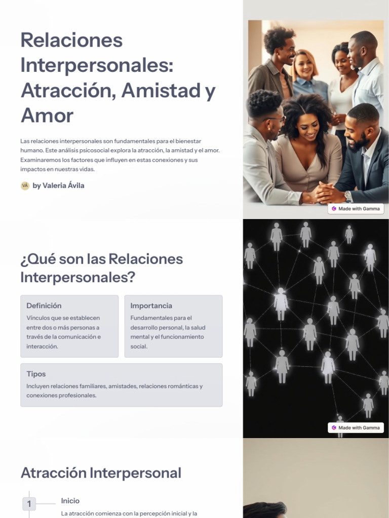 Atracción y Amistad en Relaciones Interpersonales | PDF | Amistad | Amor