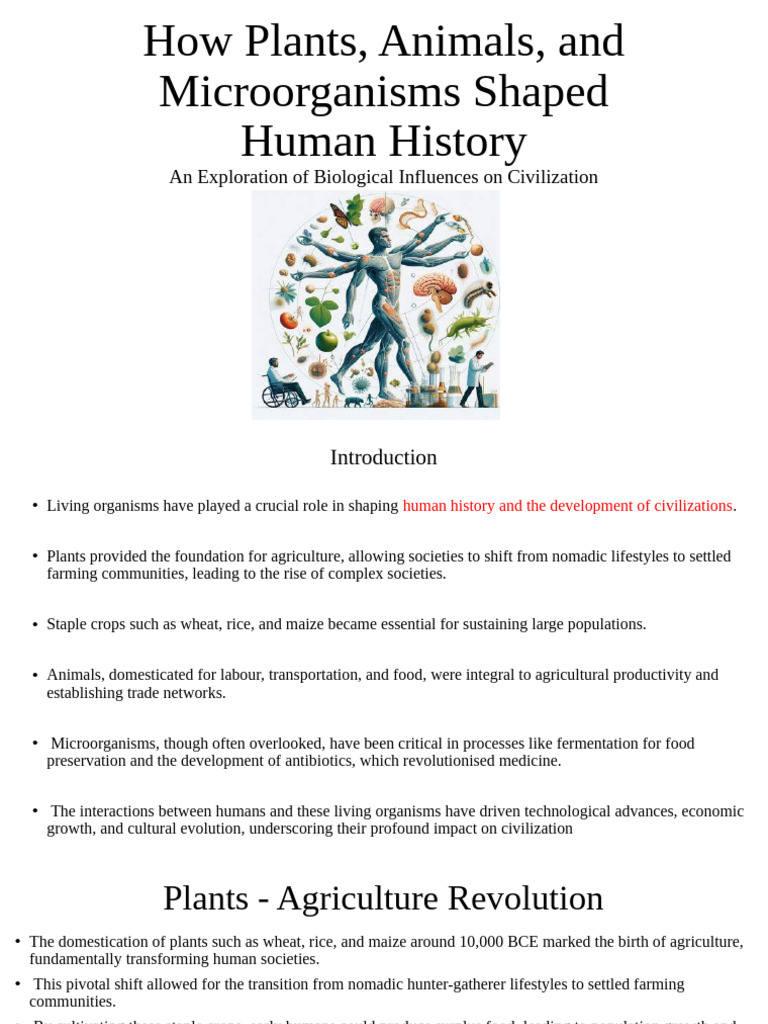 How Plants, Animals, and Microorganisms Shaped | PDF | Agriculture ...