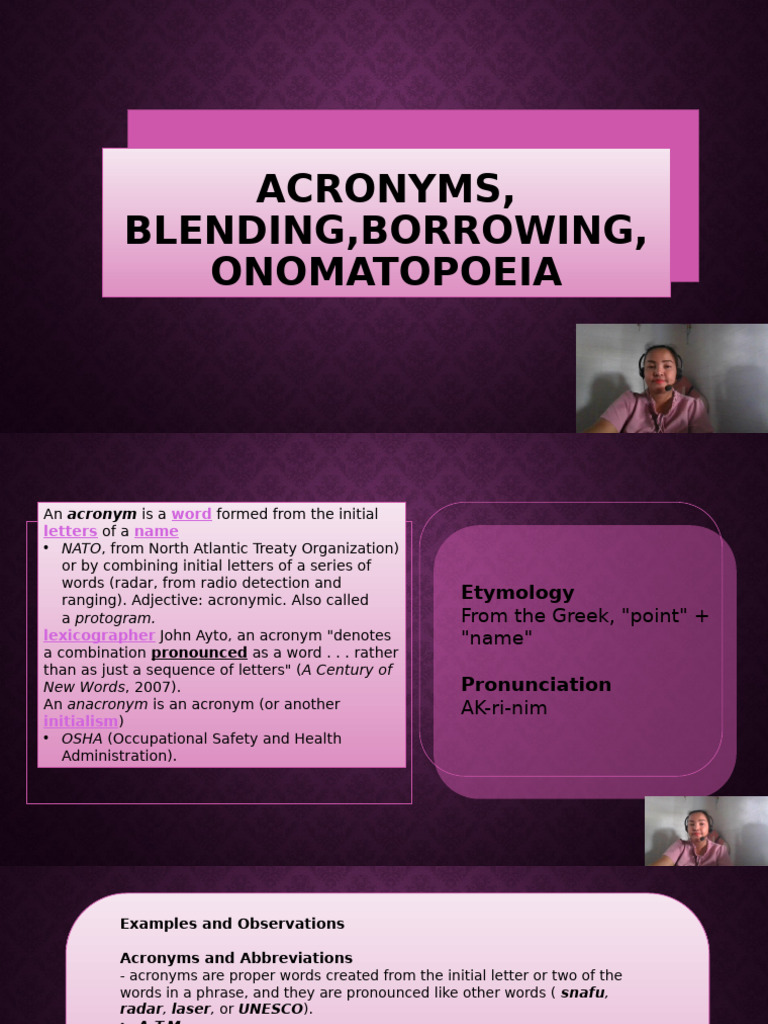 Acronym Report 1st Year | PDF | Acronym | Linguistics