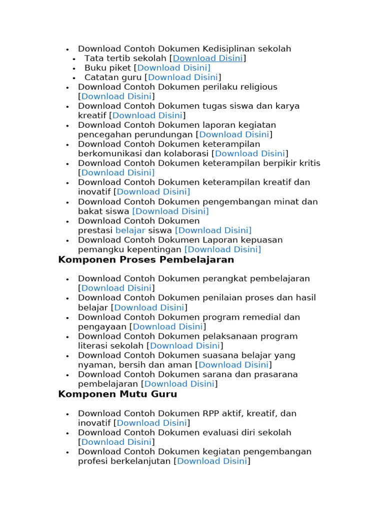 Contoh Dokumen Kedisiplinan Sekolah | PDF
