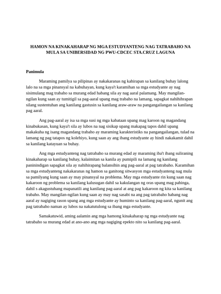 Pagpag Panimula | PDF