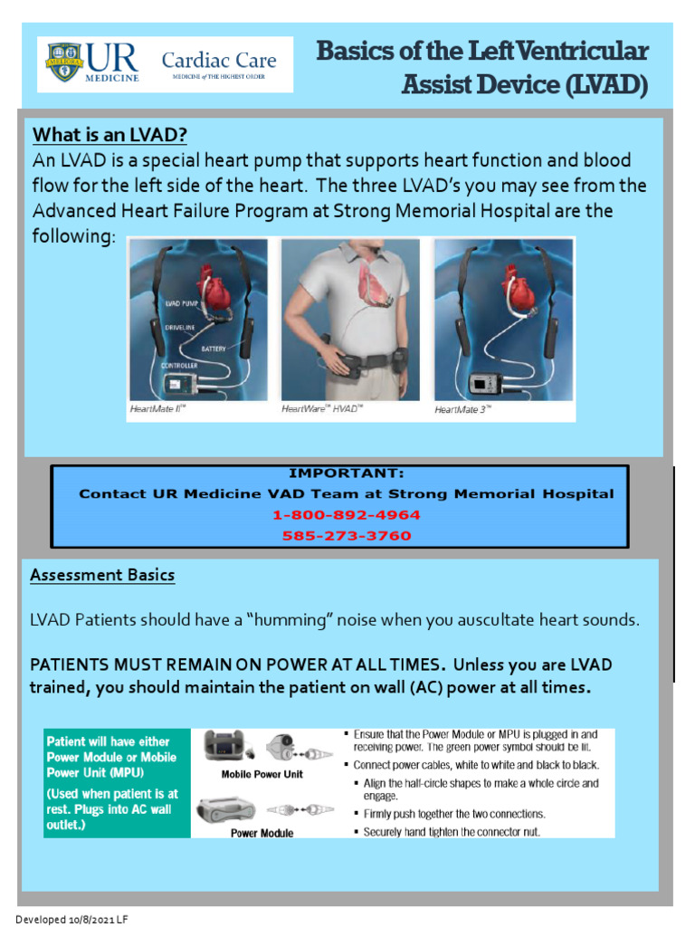 LVADBasics | PDF | Internal Medicine | Heart
