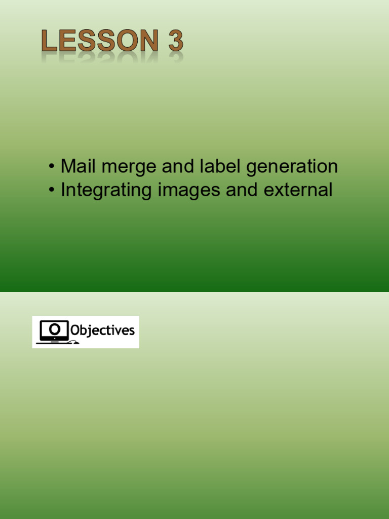 LESSON3R Advanced Word Processing Skills | PDF