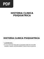 Formato de Historia Clínica Psiquiátrica | PDF | Historial médico | Medicina