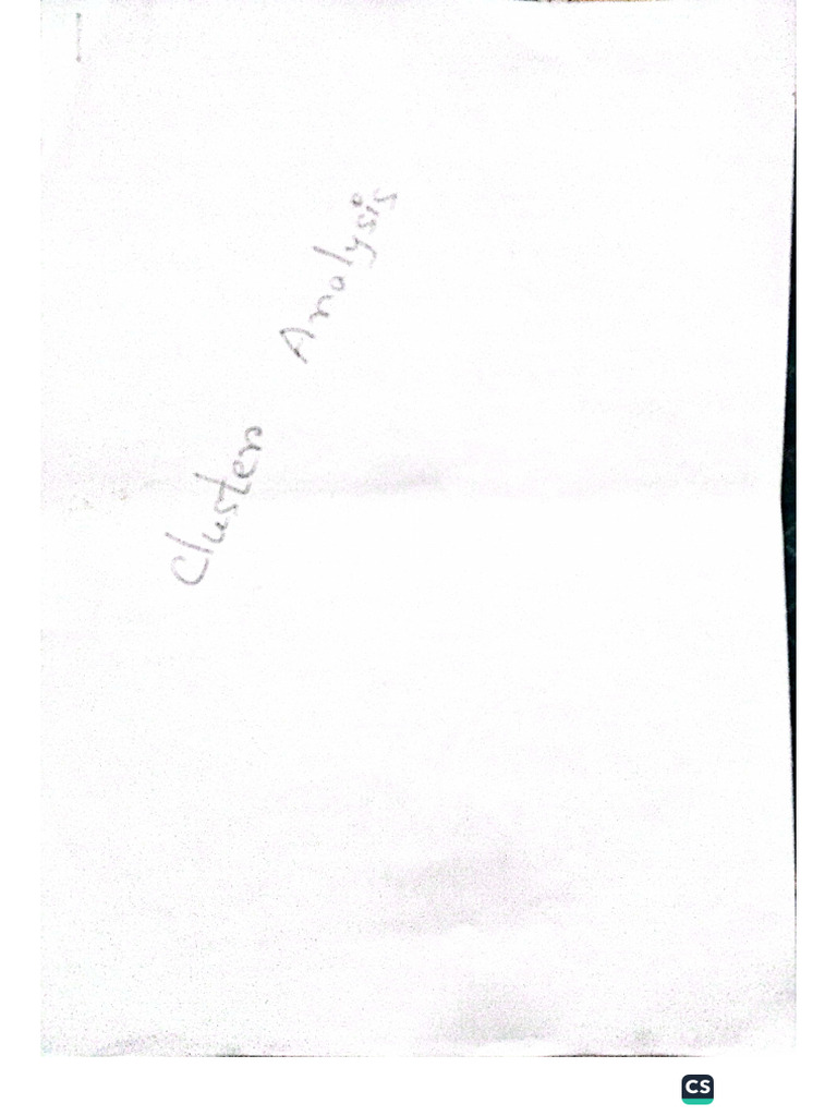 Clustar Analysis | PDF