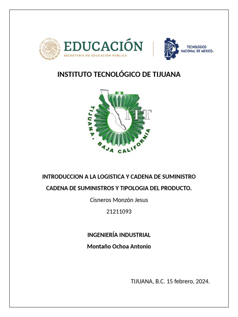 Cadena de Suministros y Tipologia Del Producto. | PDF | Lean ...