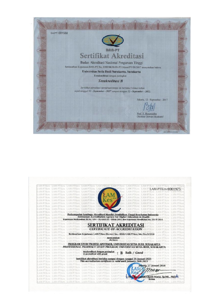 PDF Akreditasi Dan Ket Tidak Buta Warna | PDF